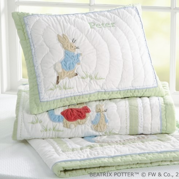 Pottery Barn Kids | Bedding | Pottery Barn Peter Rabbit Quilted Sham ...